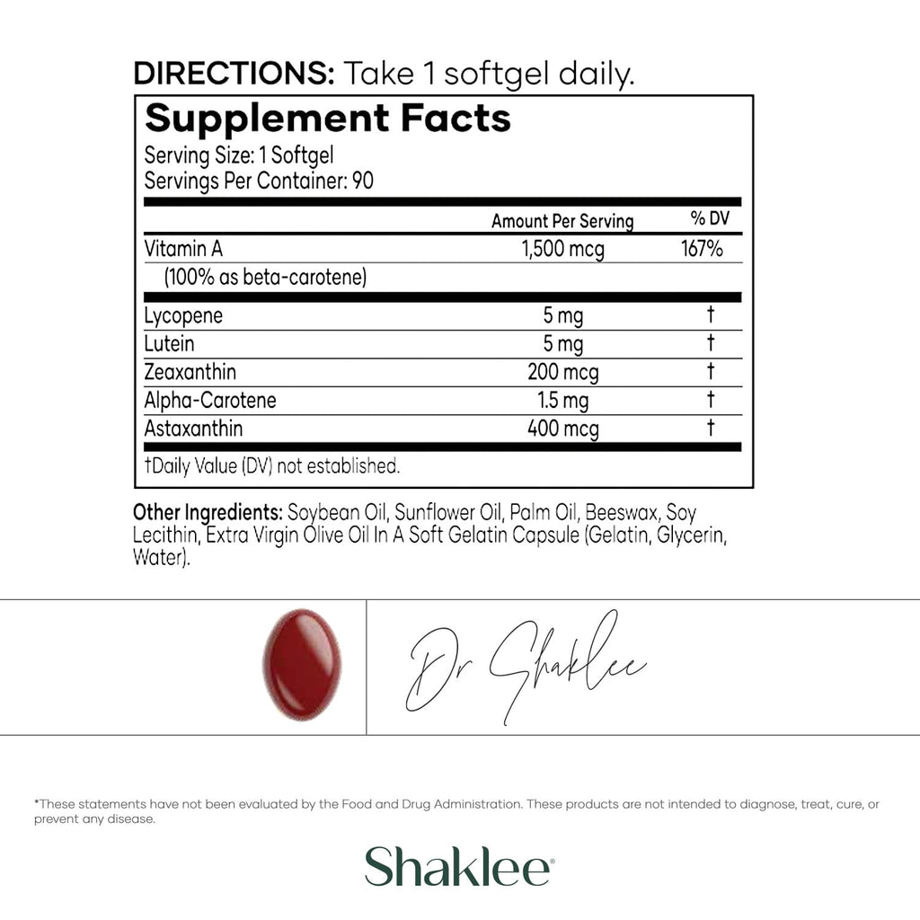90 softgels for optimal vision