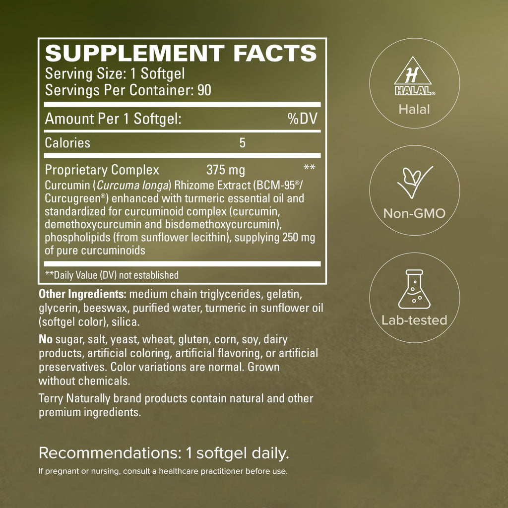 90 softgels of pure encapsulations curcumin