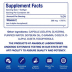 90 softgels of Vitamin E for immune function