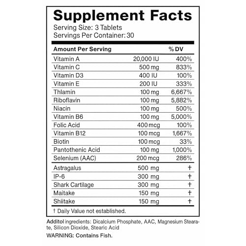 90 tablets for enhanced immune health