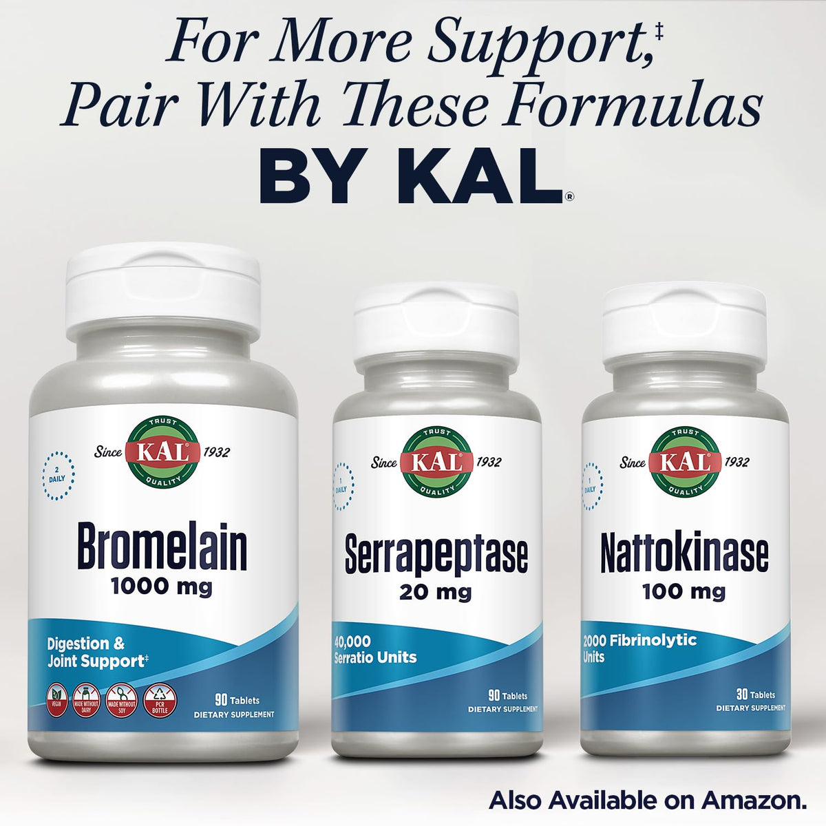 90 tablets of digestive enzymes