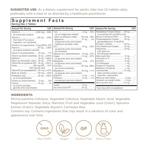 90 tablets of essential nutrients