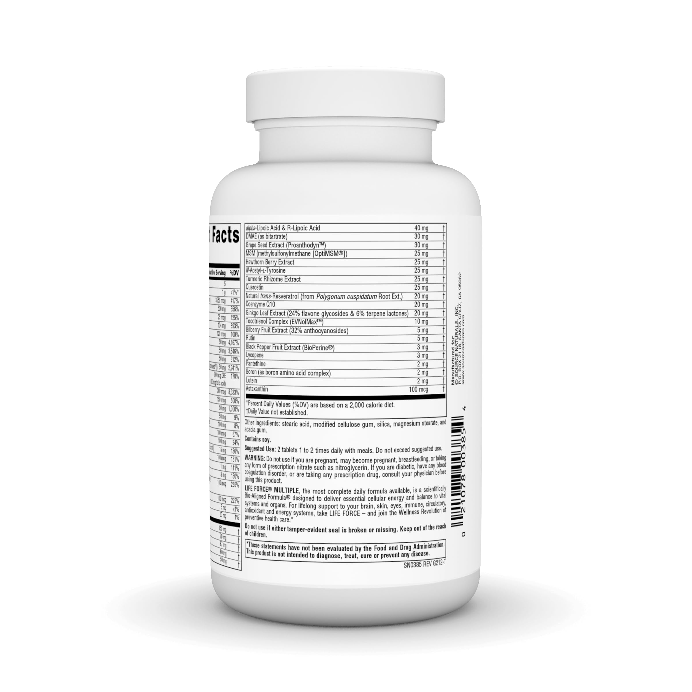 90 tablets of essential nutrients