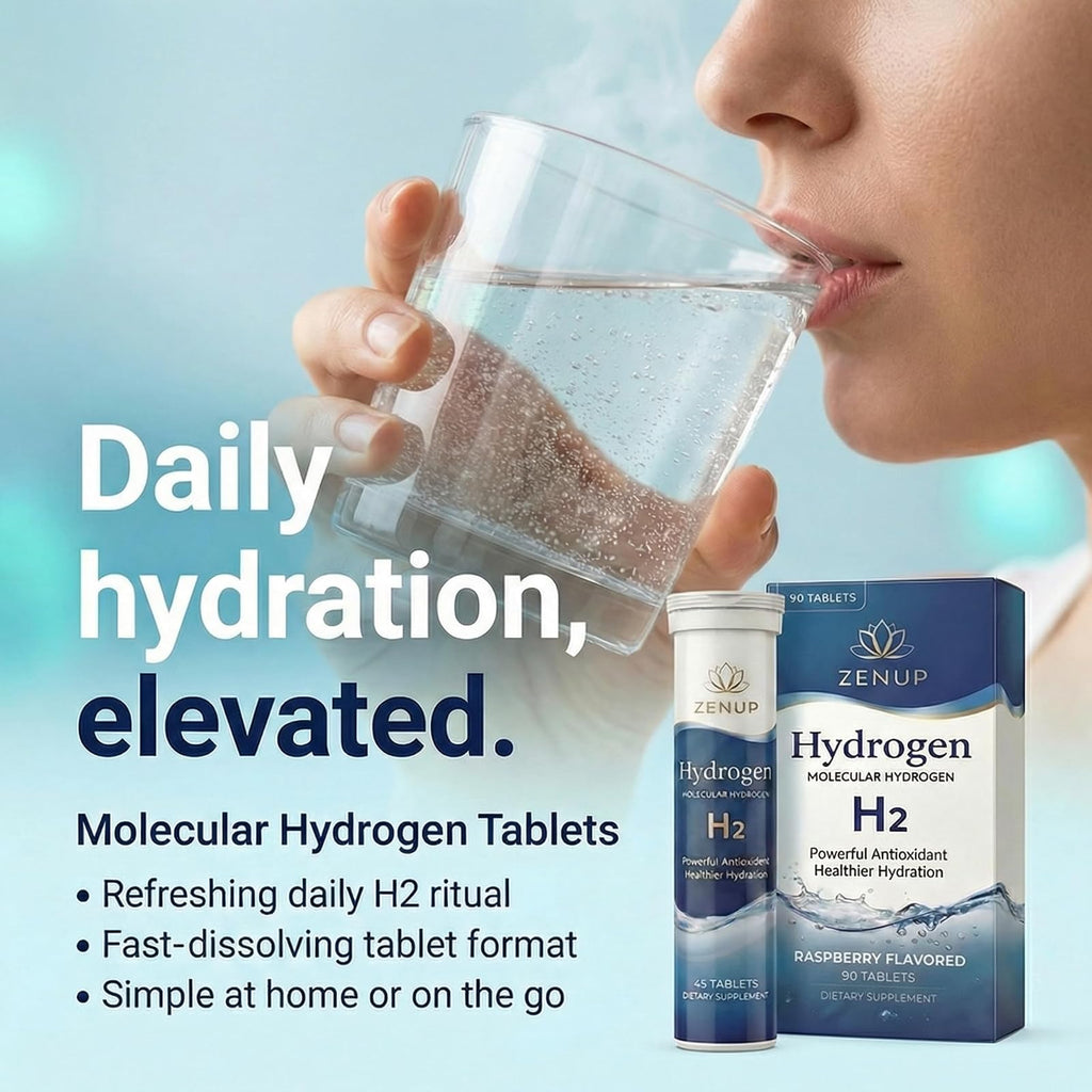 90 tablets of hydrogen-infused wellness