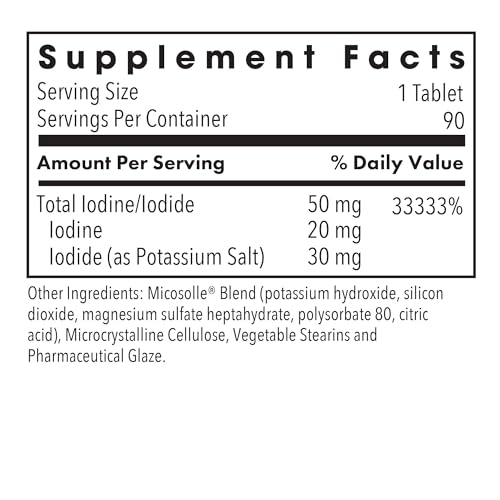 90 tablets of iodine for wellness