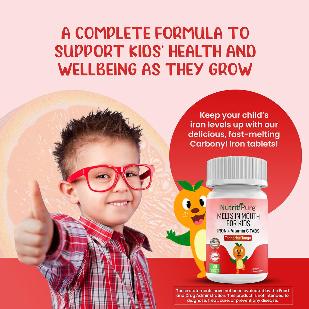 90 tablets of kids iron