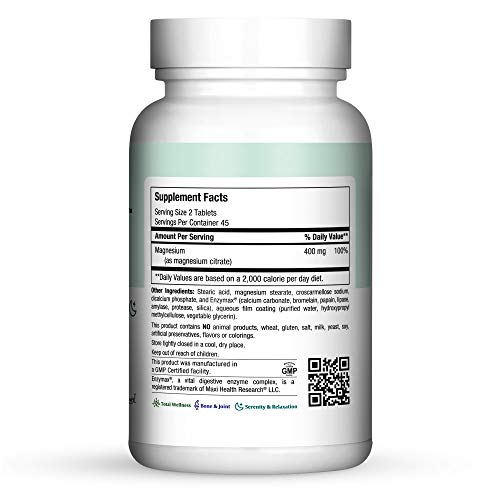 90 tablets of magnesium for men and women