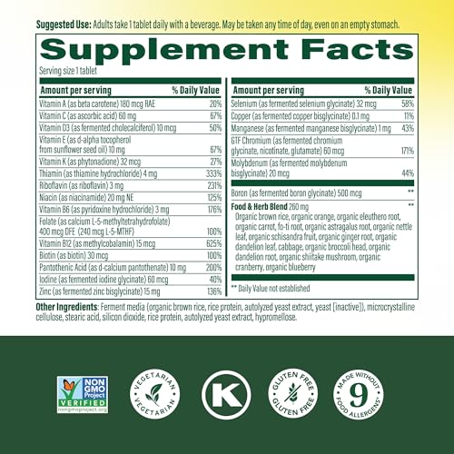 90 tablets of men's multivitamins