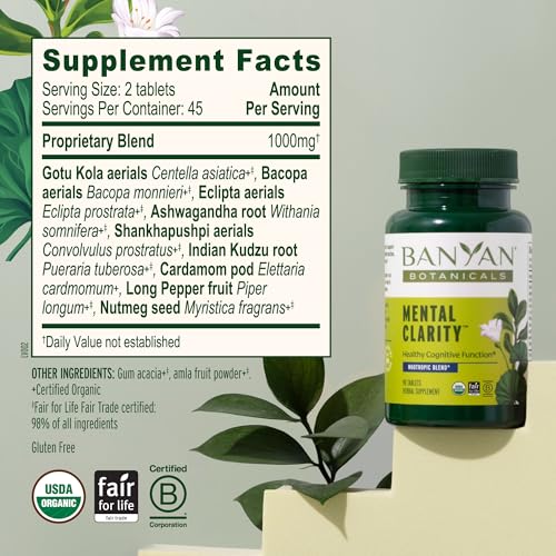 90 tablets of mental clarity support