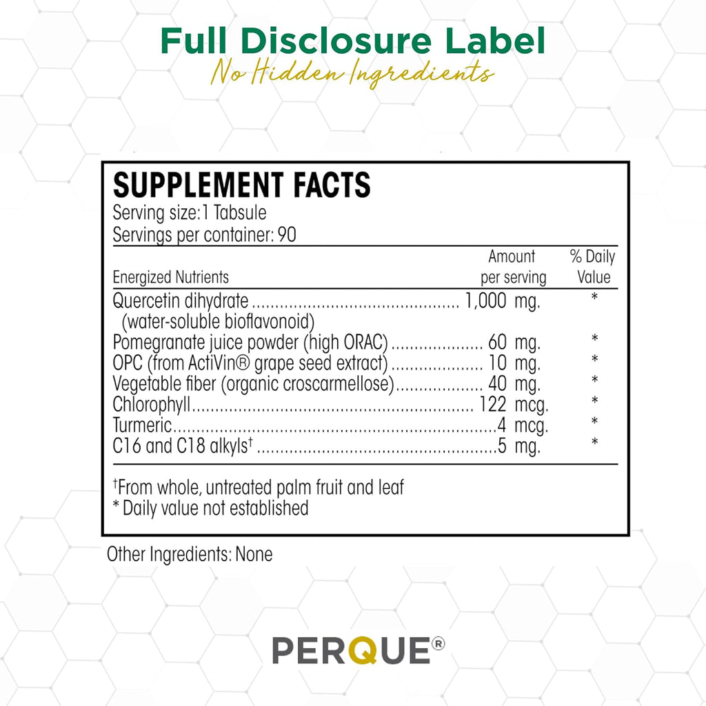 90 tablets of quercetin goodness