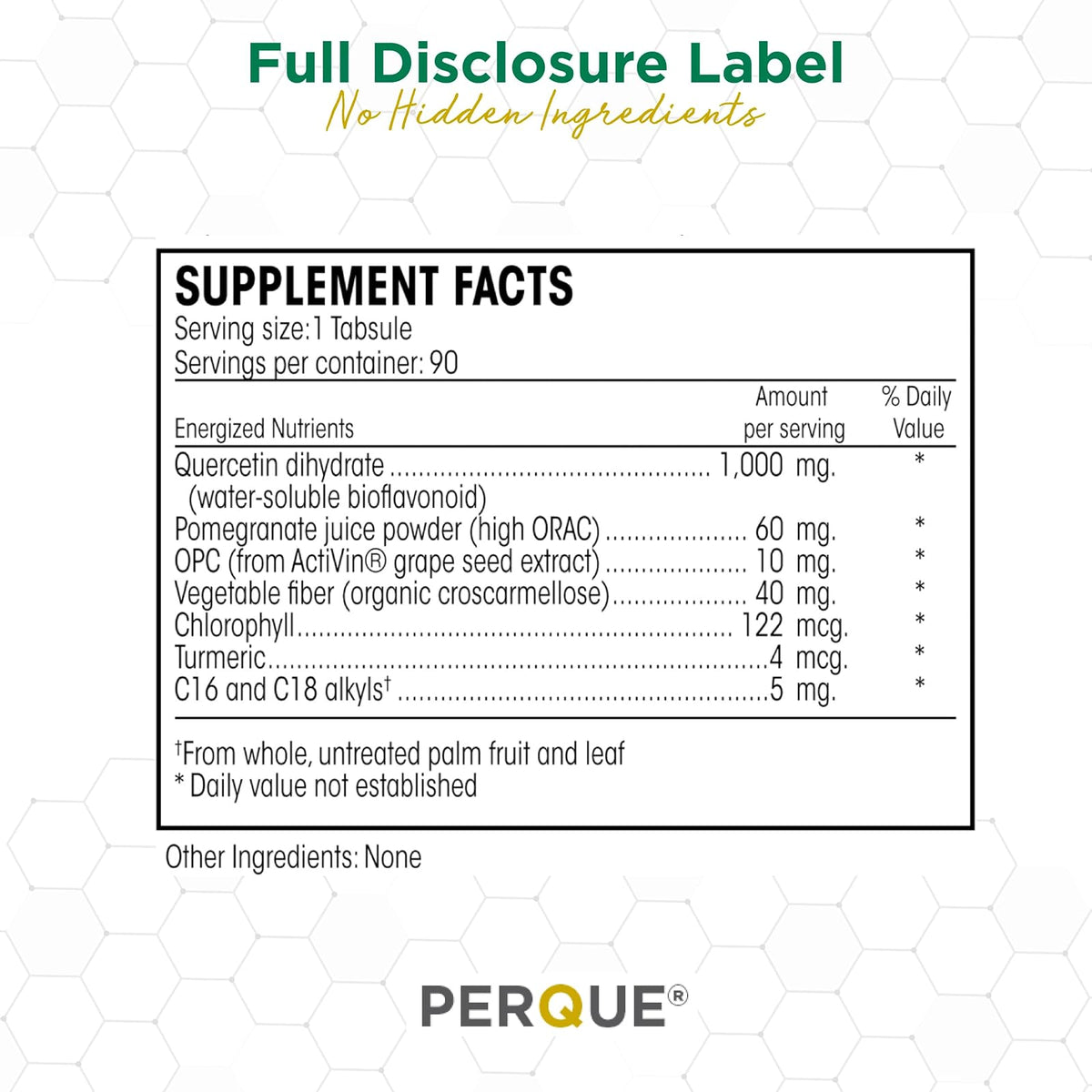 90 tablets of quercetin goodness