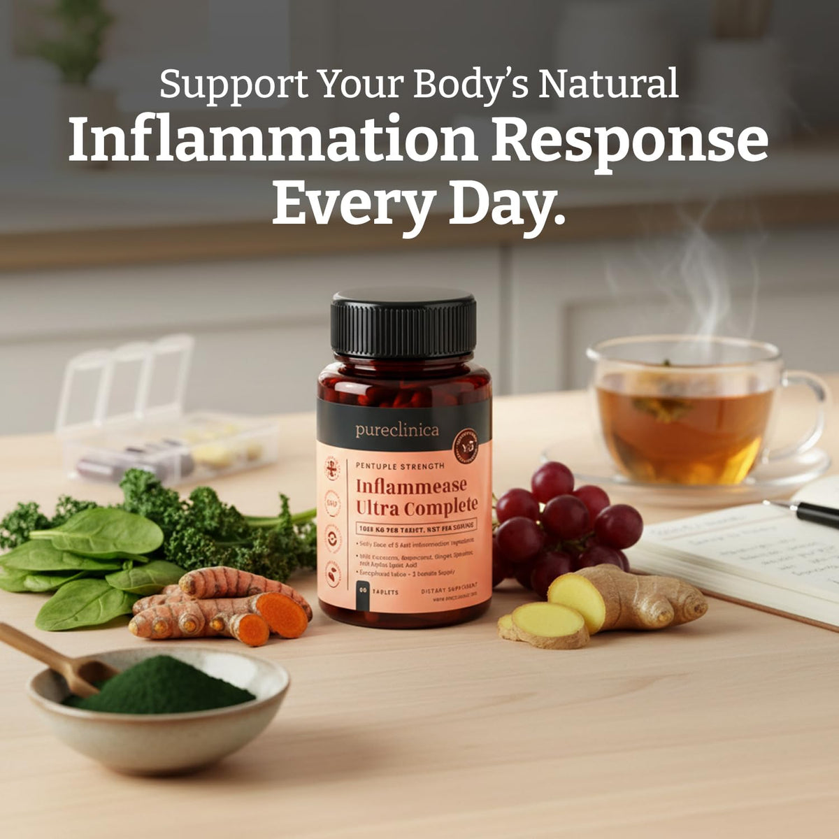 90 tablets of turmeric curcumin blend