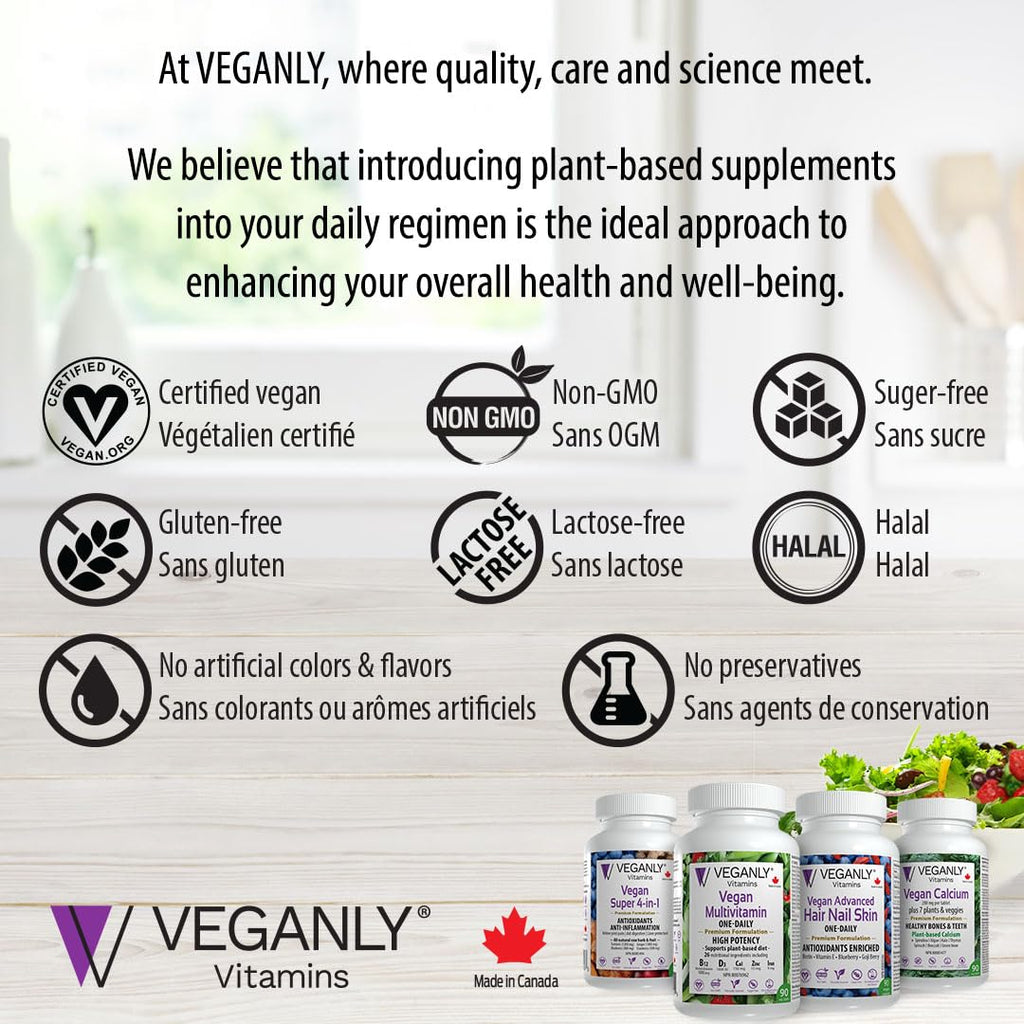 90 tablets of vegan multivitamins