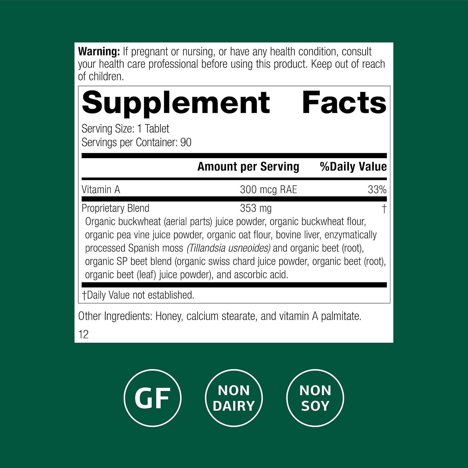 90 tablets of vitamin A for health