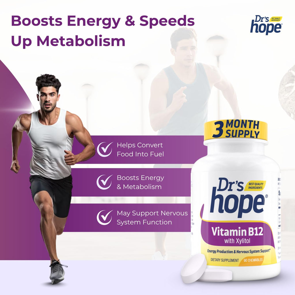 90 tablets of Vitamin B12