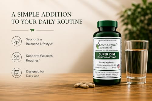 90 VCaps of Green Organic Supplements DIM