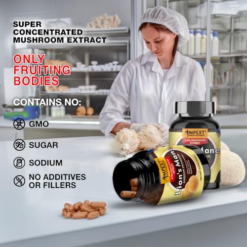 90 veg caps of premium mushroom extract