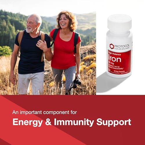 90 veg capsules for daily iron needs