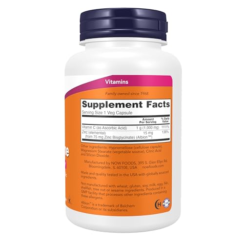 90 veg capsules with zinc