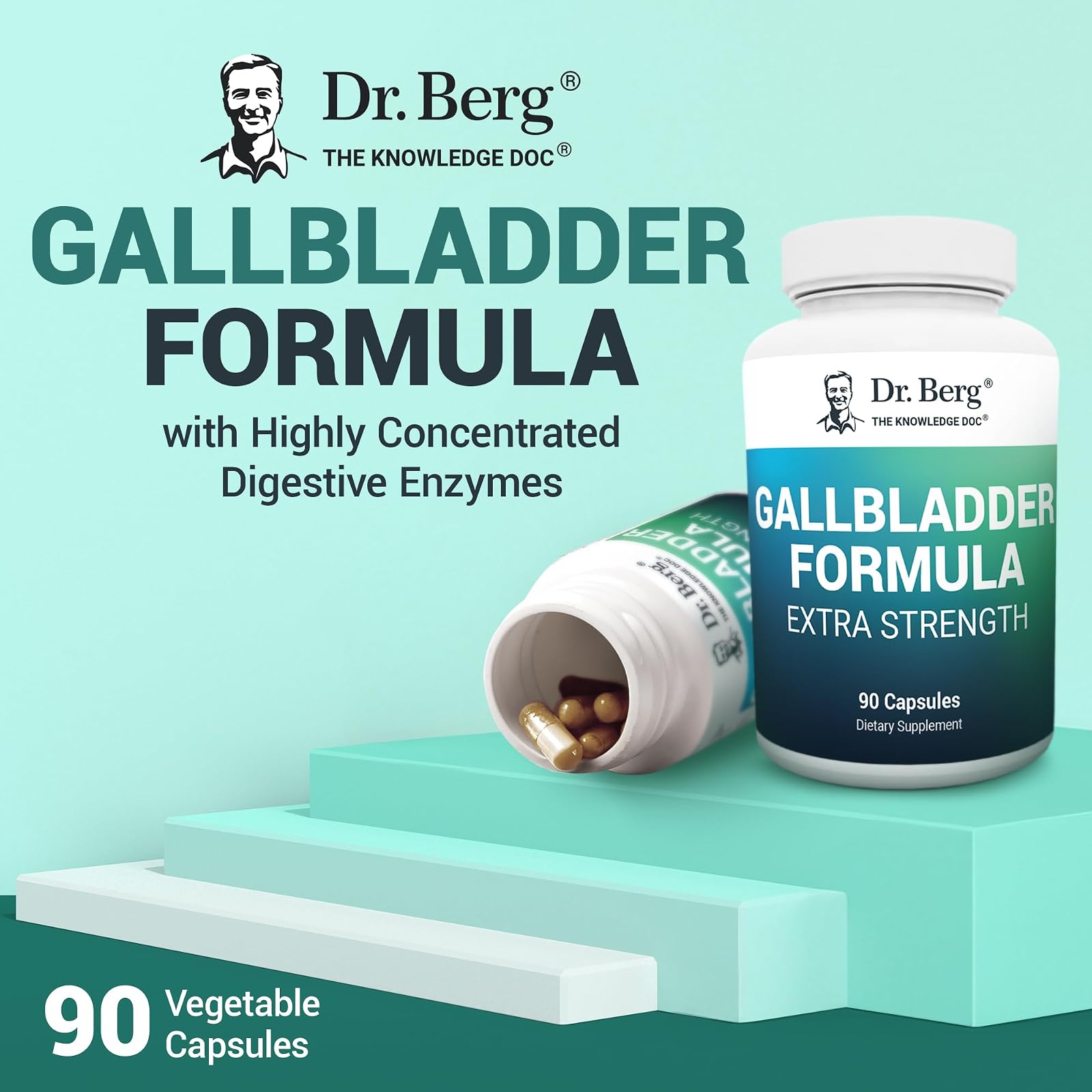 90 vegetable capsules for digestion