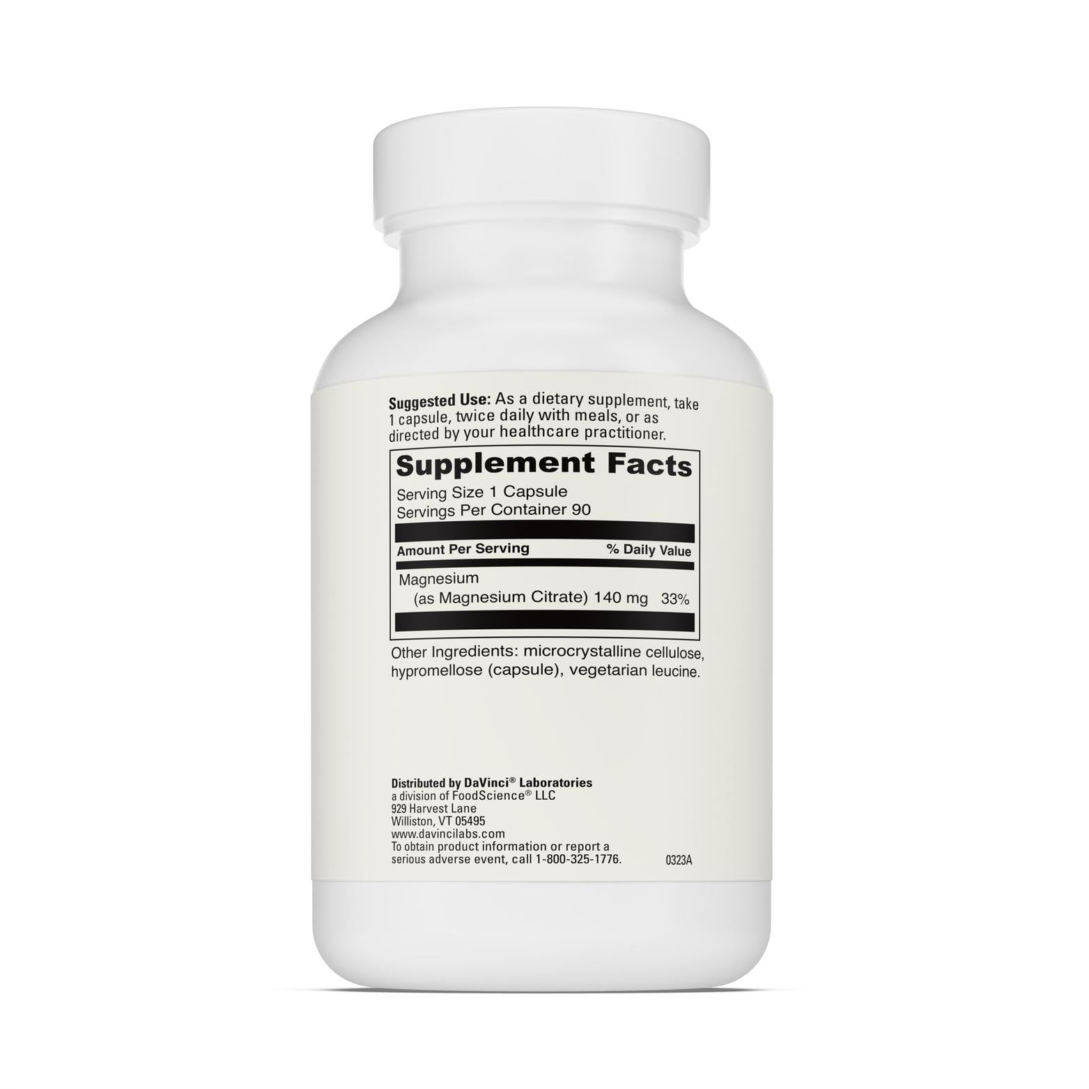 90 vegetable capsules of magnesium