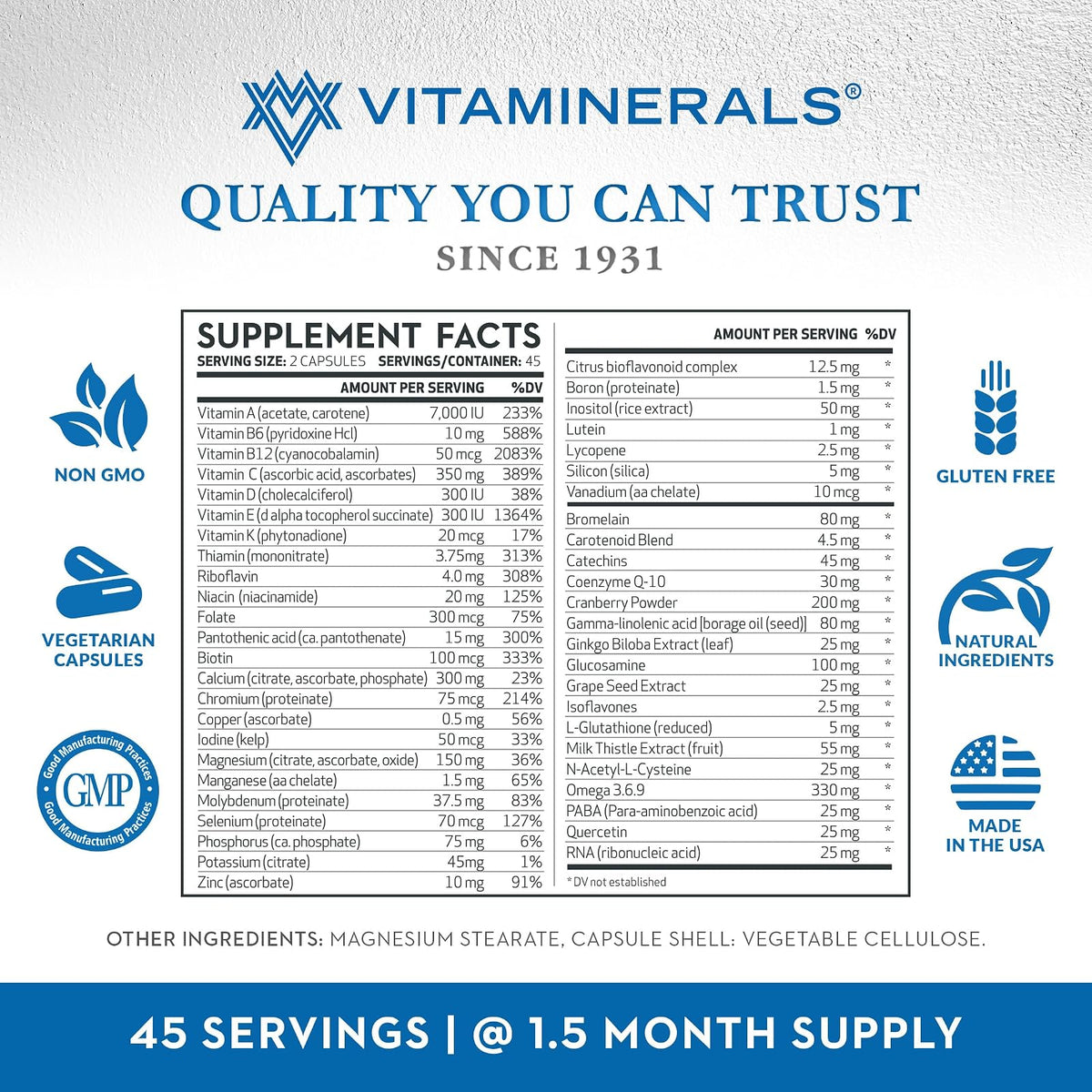 90 veggie capsules for daily health