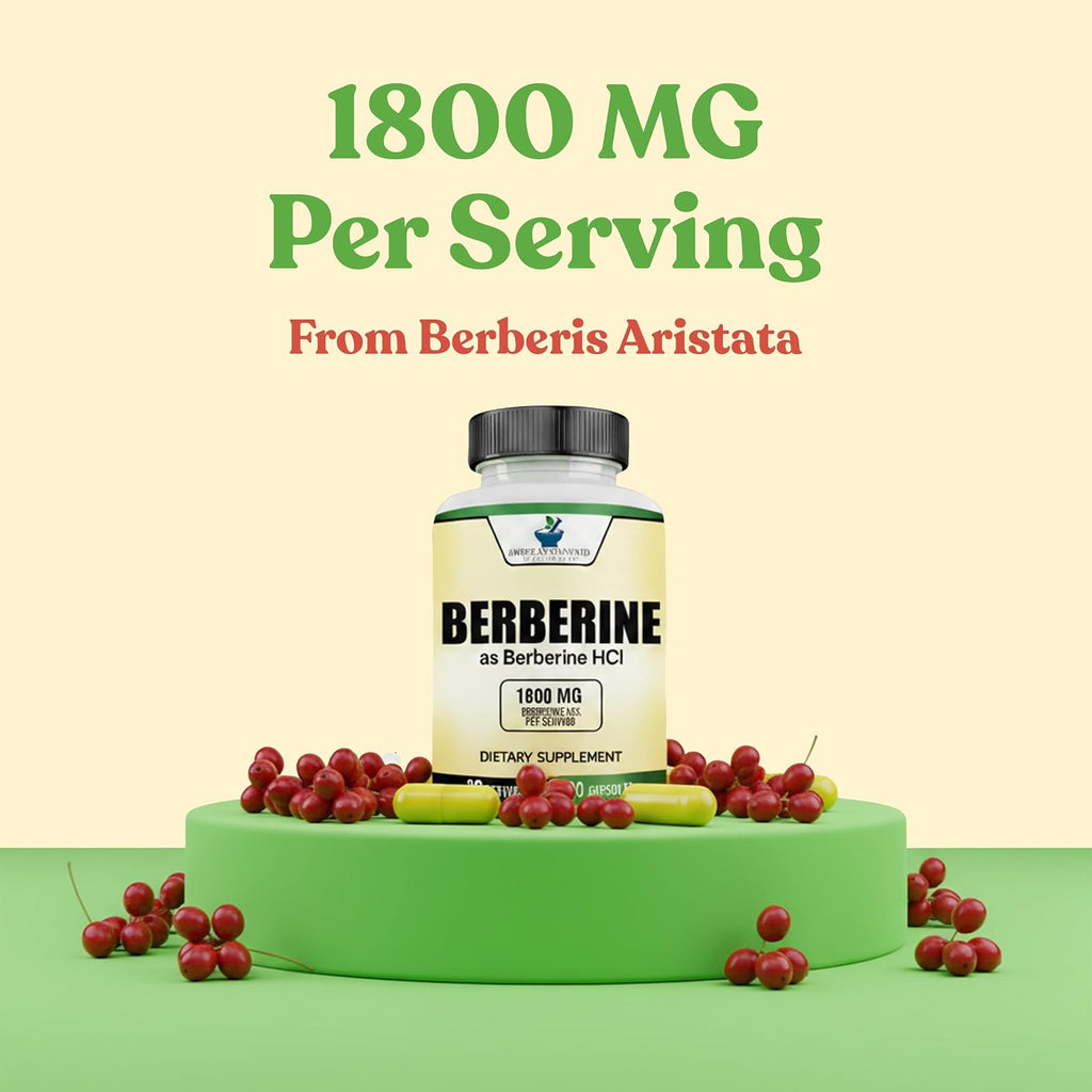 90 veggie capsules of berberine