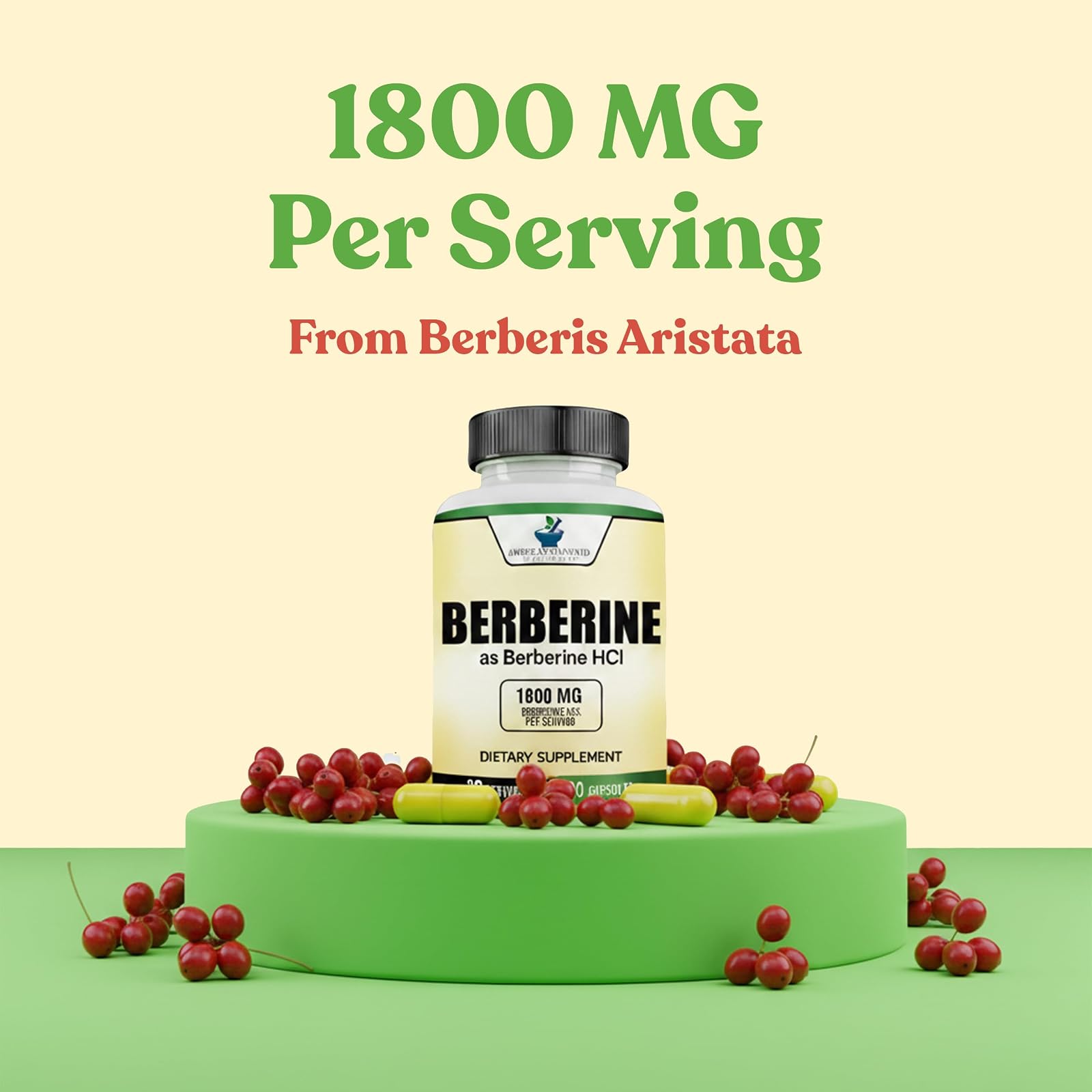 90 veggie capsules of berberine