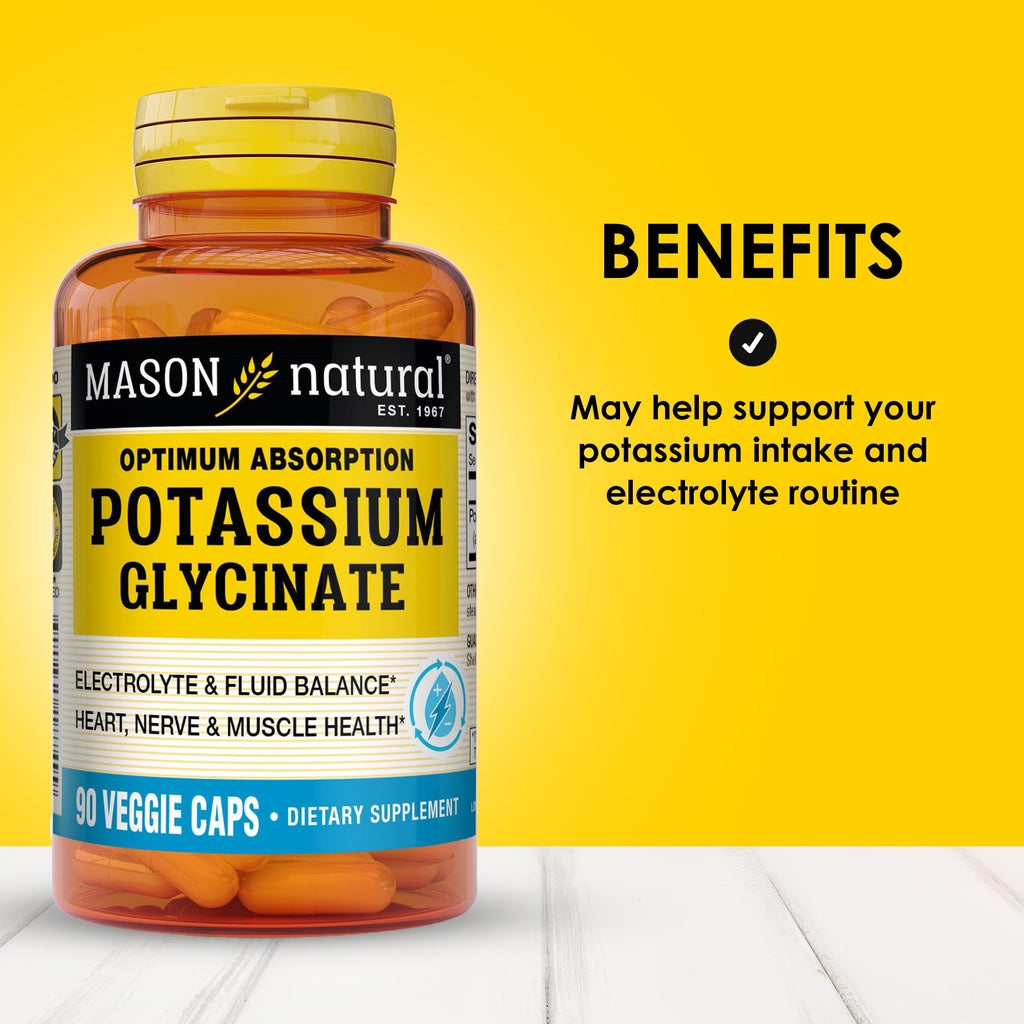 90 veggie capsules of potassium support