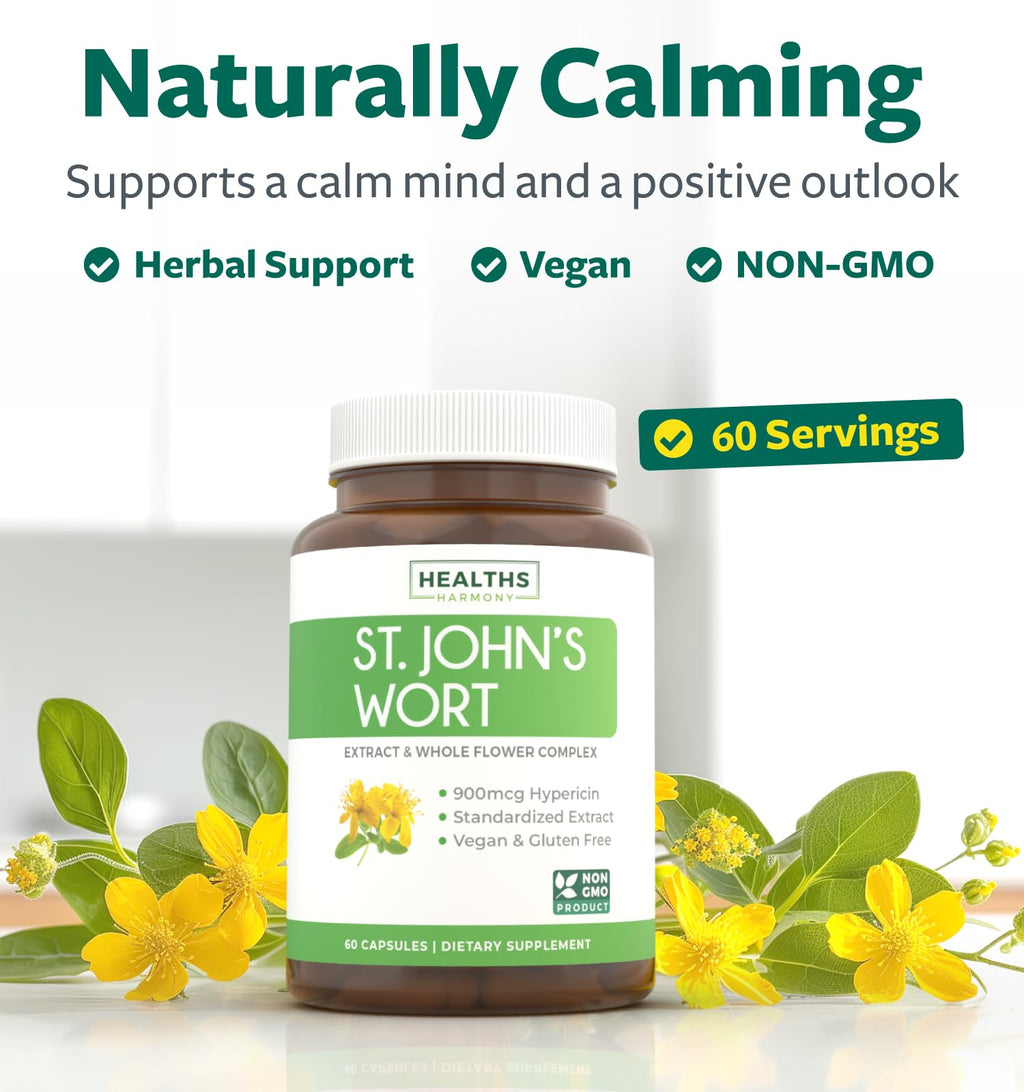 900 mcg St. John's Wort for mood support