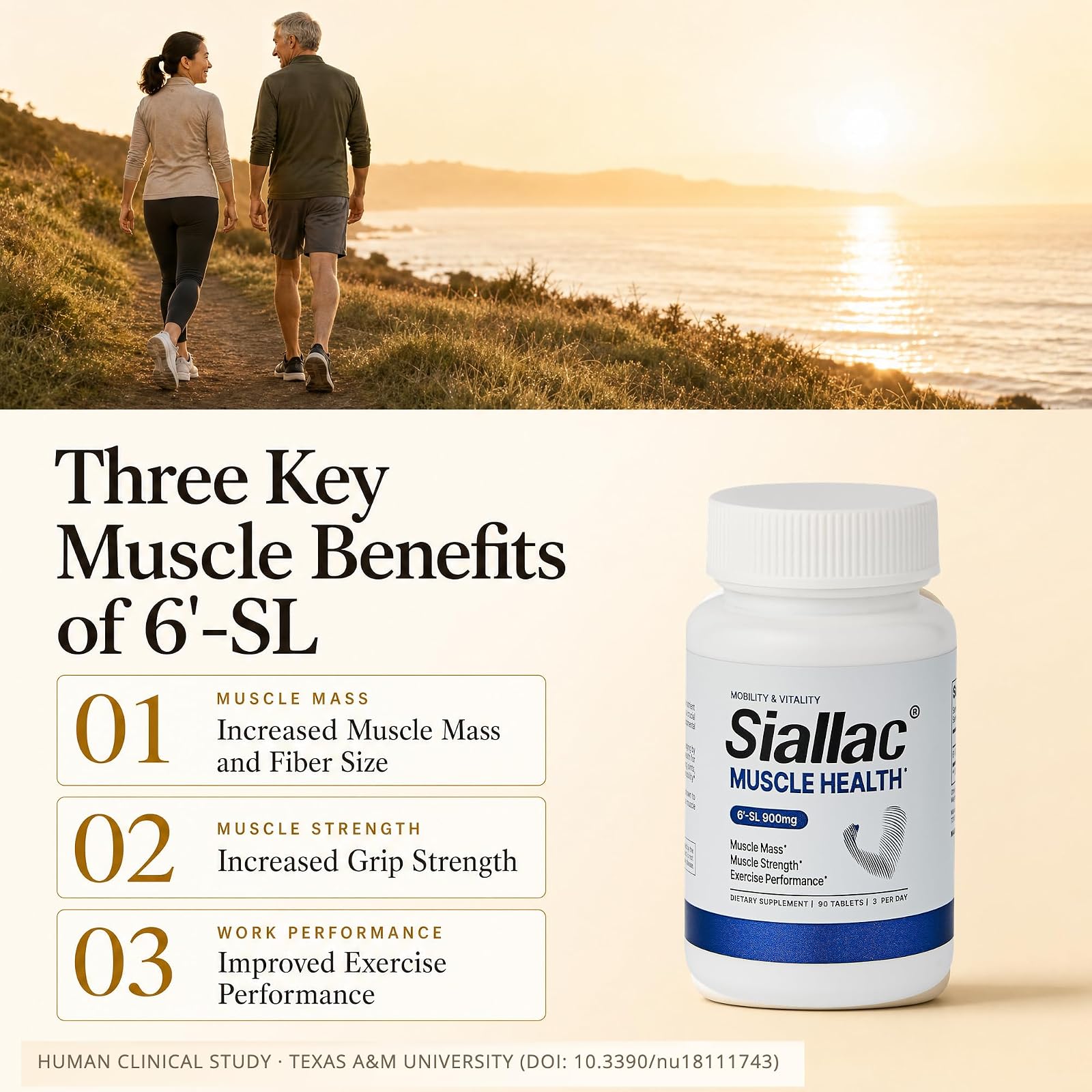 900 mg 6-Sialyllactose for enhanced recovery