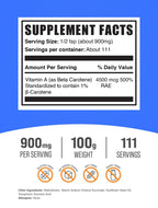 900 mg Beta Carotene for healthy vision