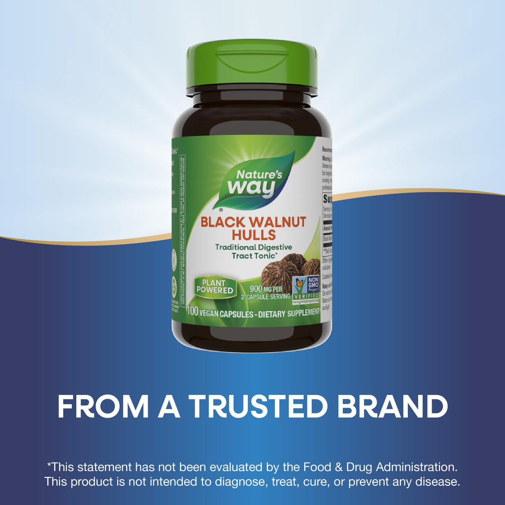 900 mg black walnut hulls per serving