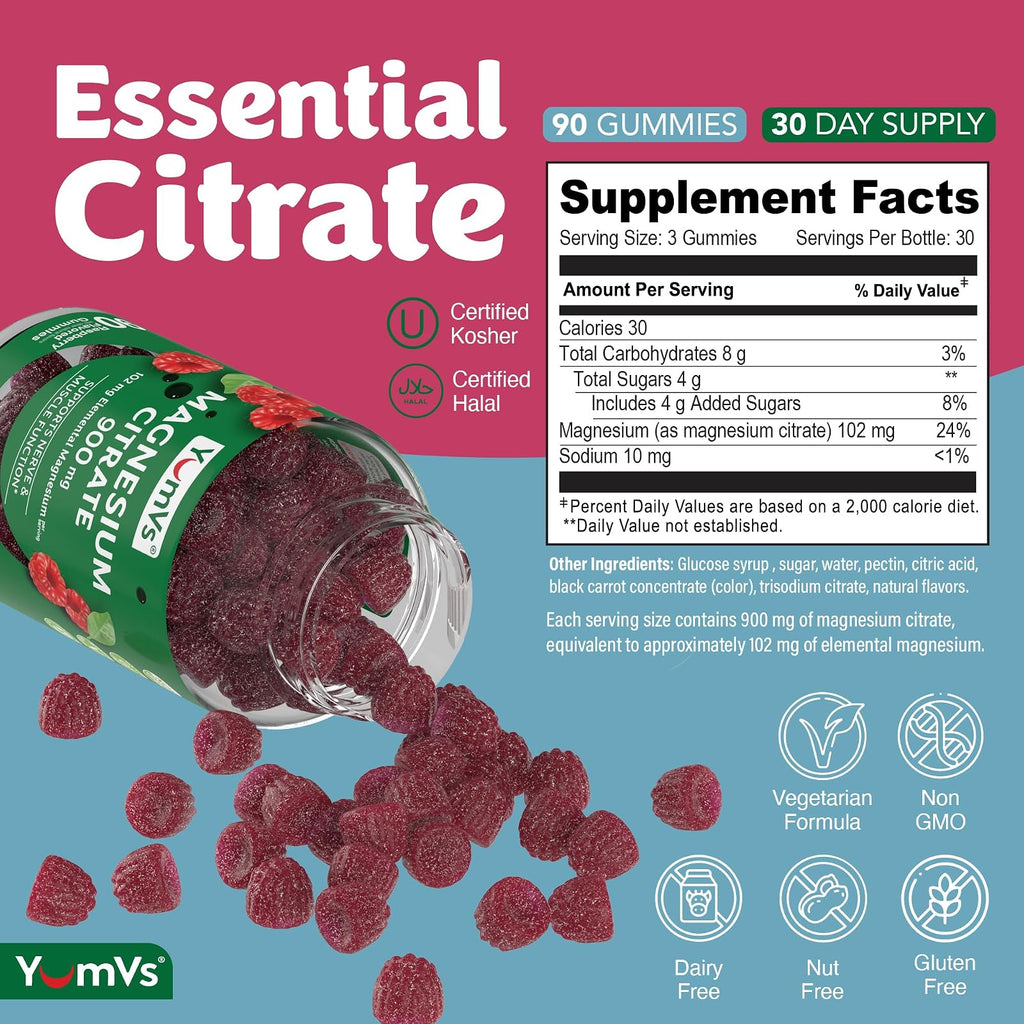 900 mg magnesium citrate supplement