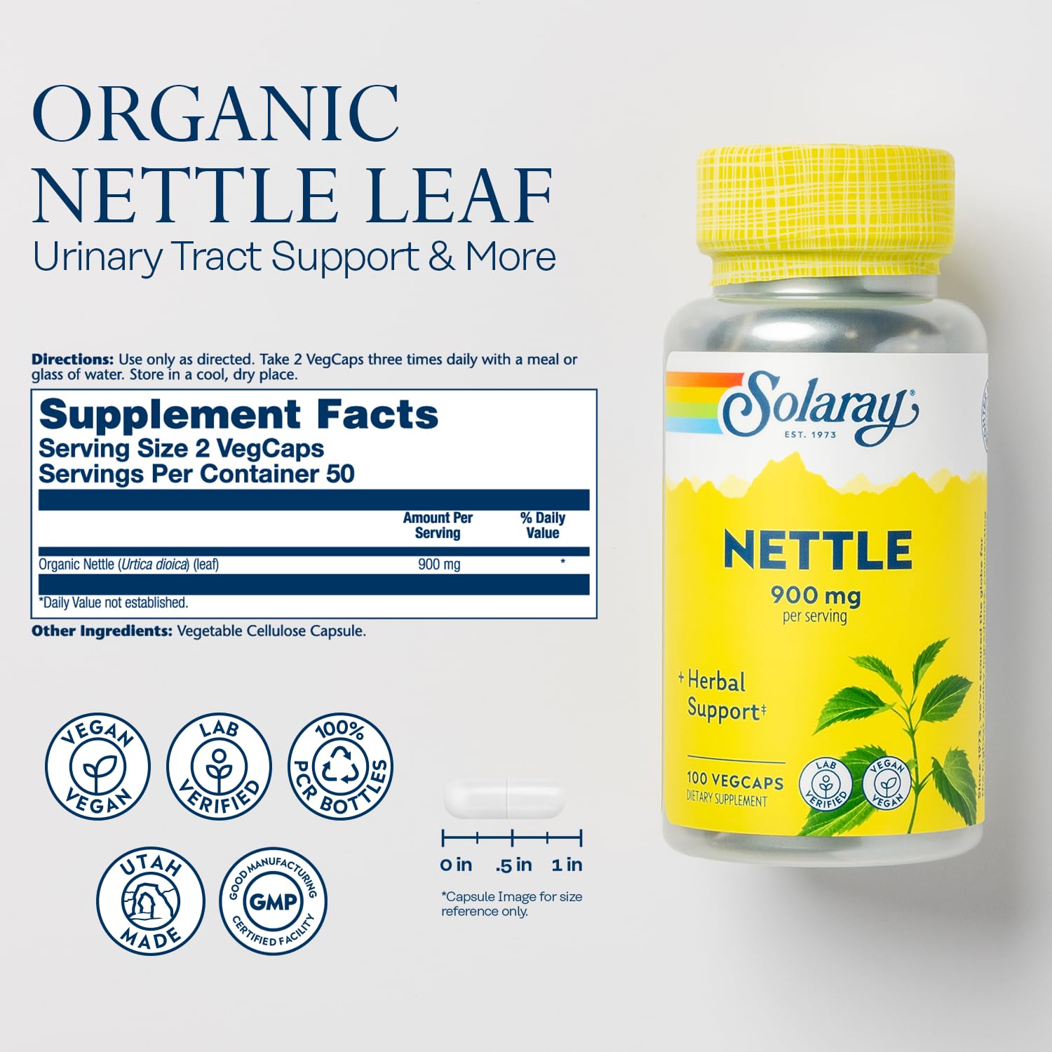 900 mg nettle capsules for vitality