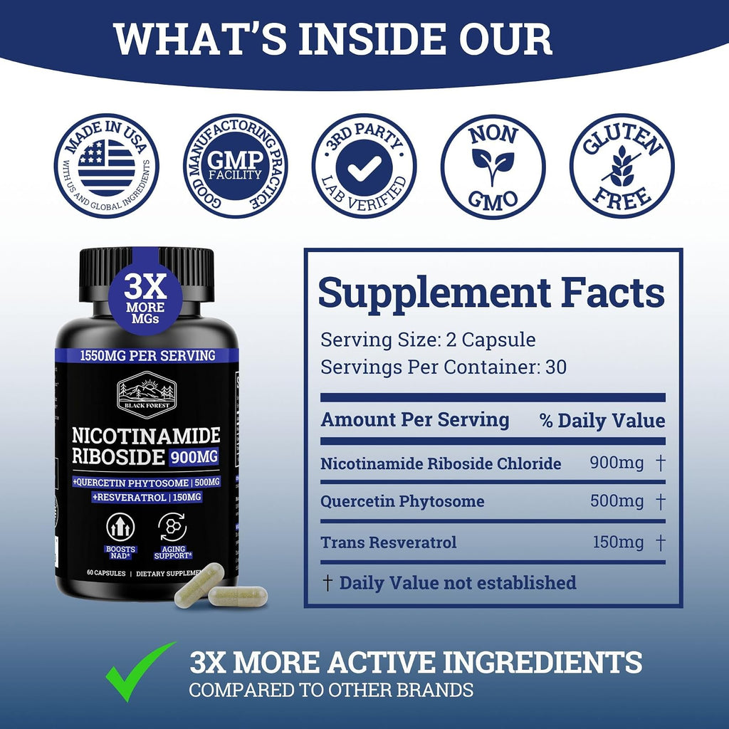 900 mg Nicotinamide Riboside benefits