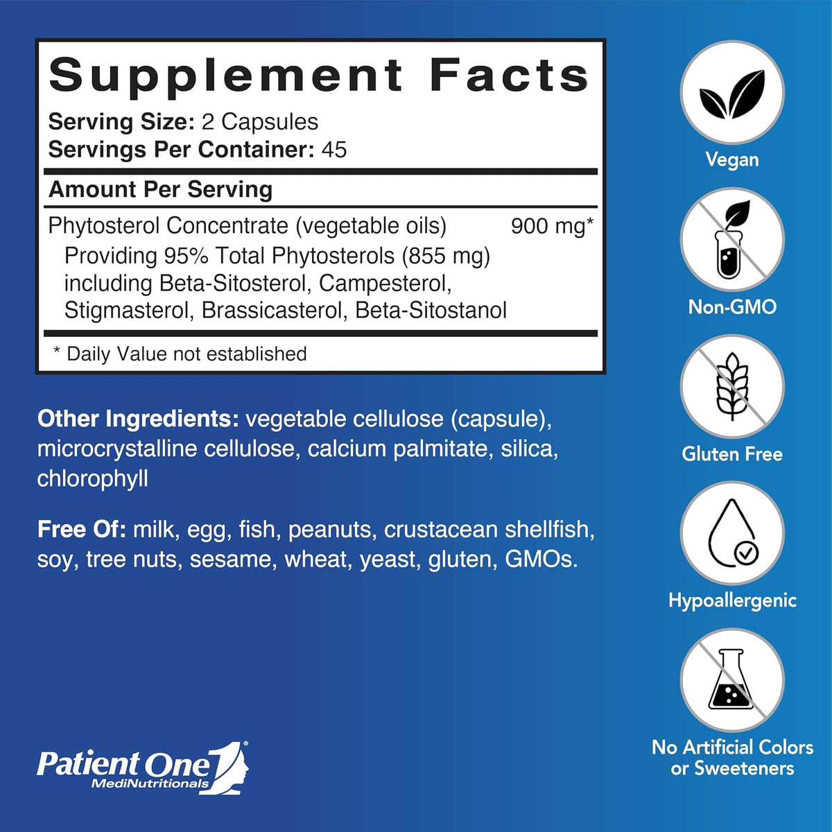 900 mg phytosterol capsules for health