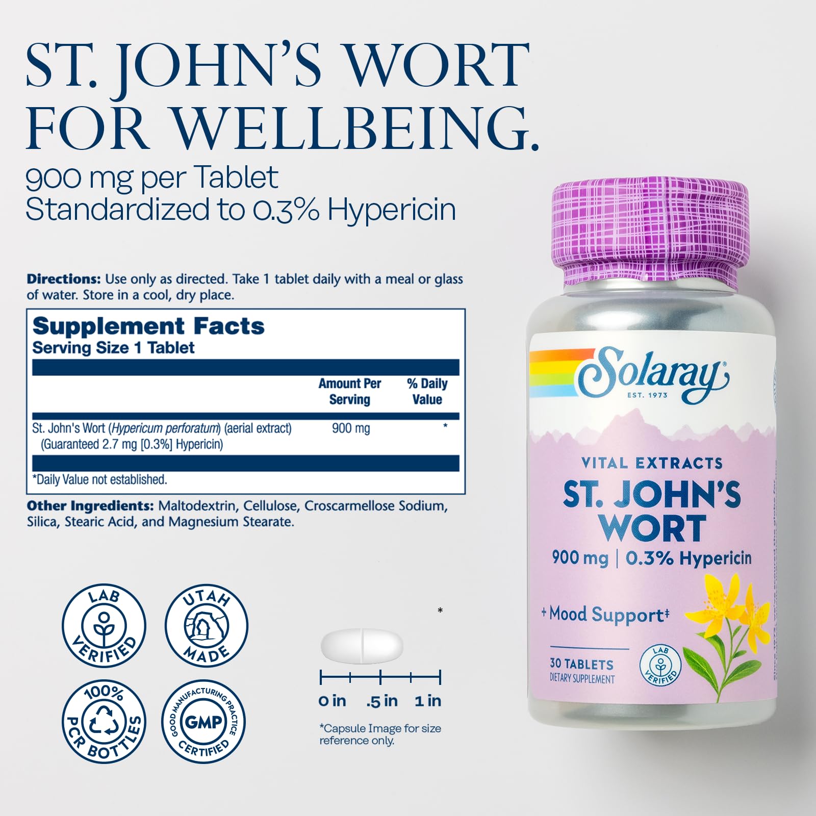 900 mg st. john's wort tablets