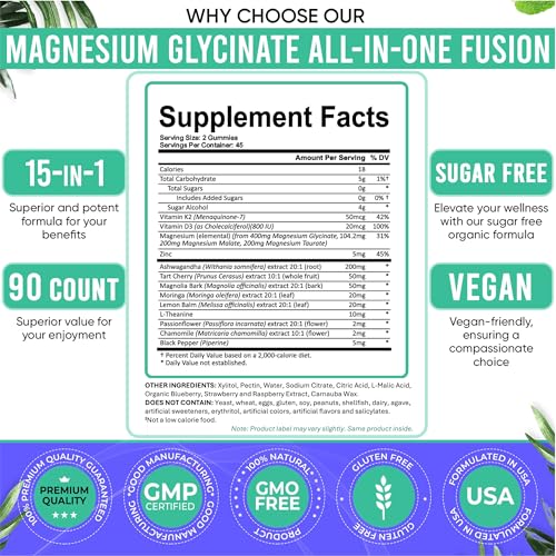 90CT magnesium gummies for lasting relief
