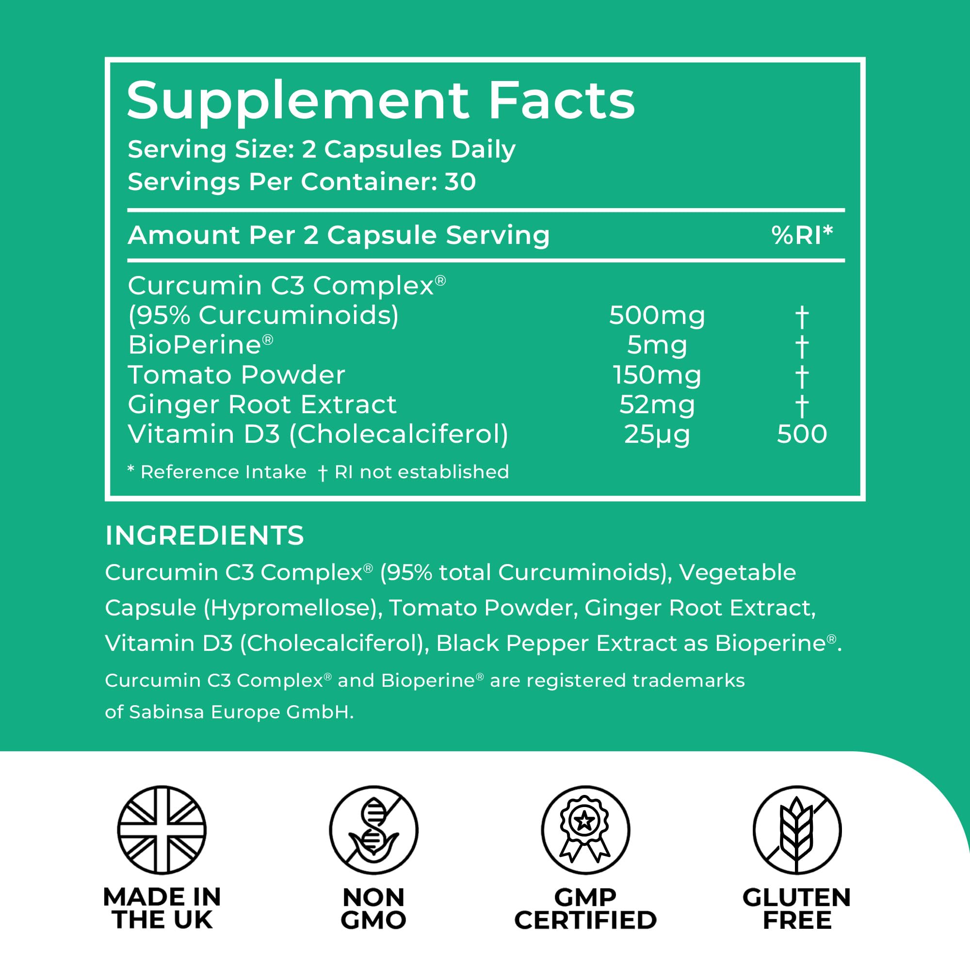 95% curcuminoids for health benefits