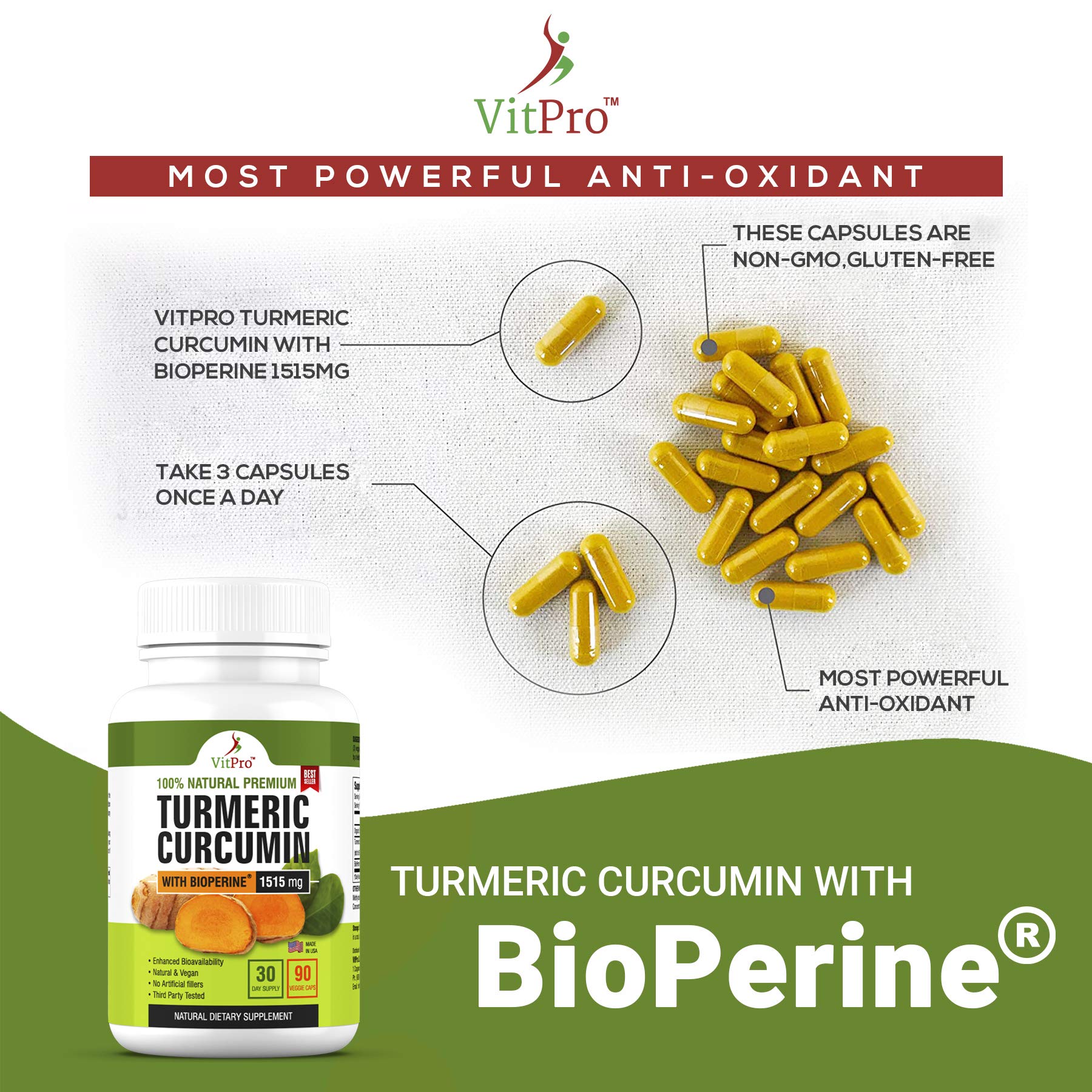 95% curcuminoids for optimal wellness