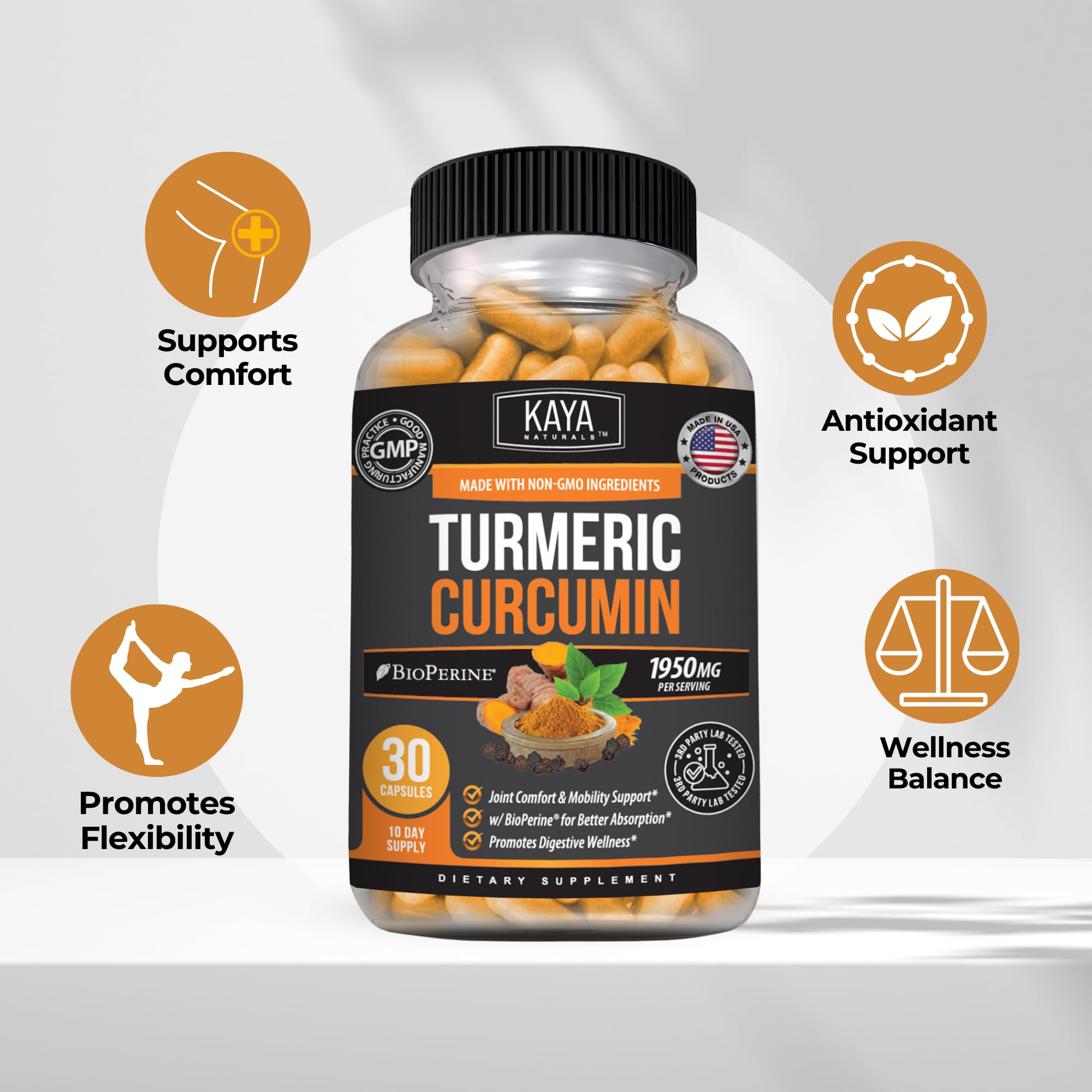 95% curcuminoids turmeric capsules