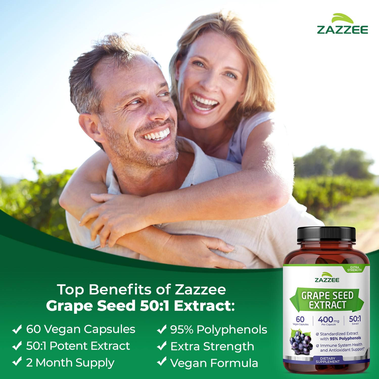95% polyphenols for antioxidant support