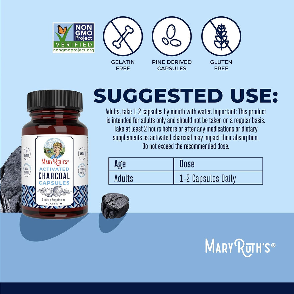 950 mg activated charcoal benefits