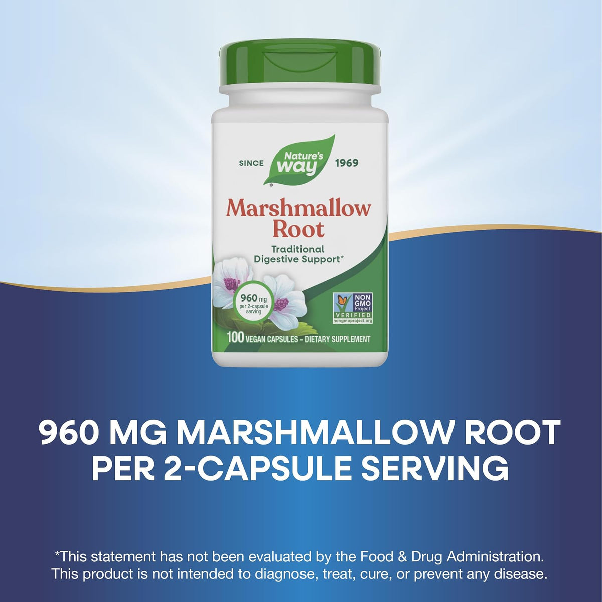 960 mg marshmallow root extract