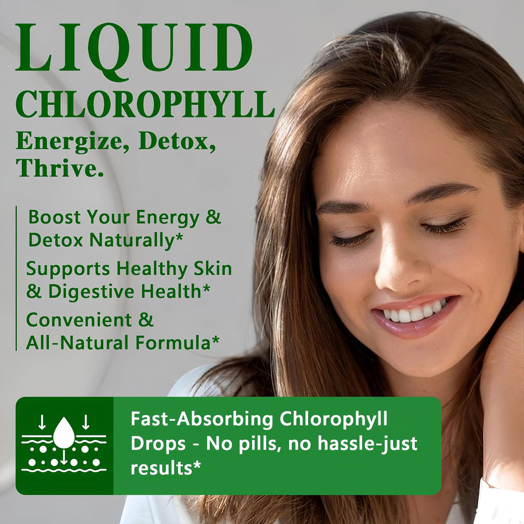 98% absorption chlorophyll drops