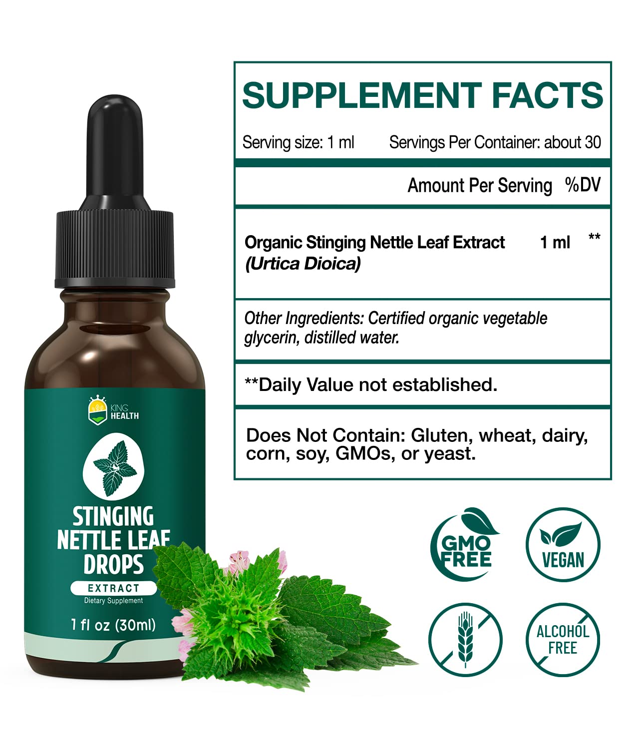 98% absorption stinging nettle liquid