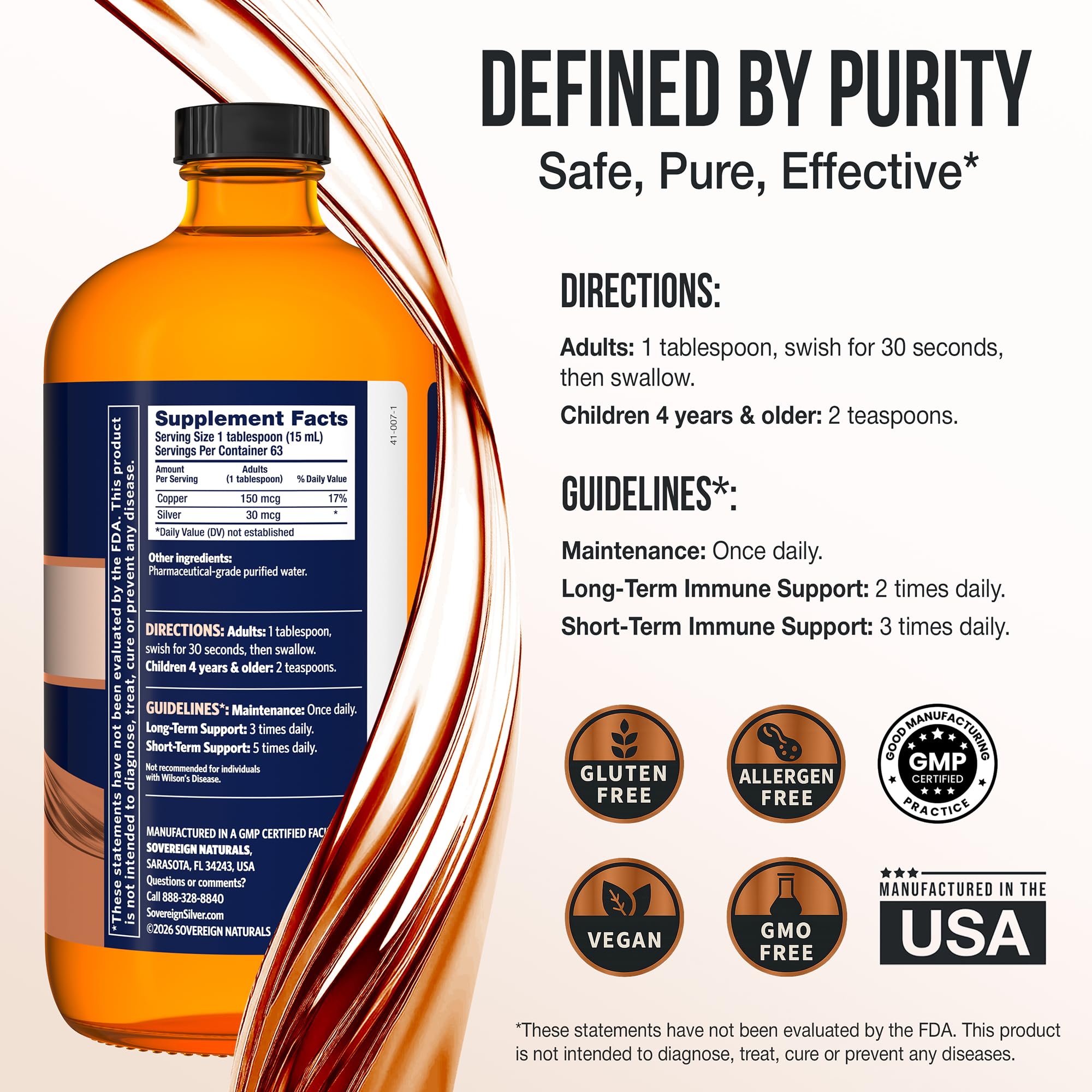 99.999% pure copper liquid formula