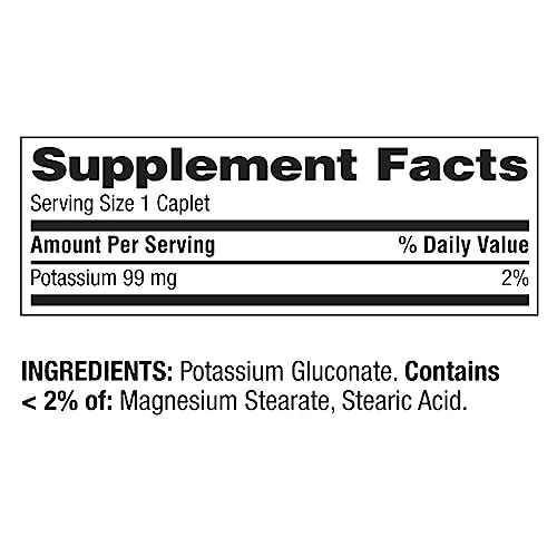 99 mg potassium caplets for energy
