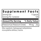 99 mg potassium capsules for energy